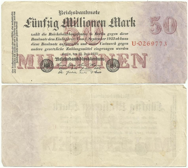 Купюра, Германия, 1923 год - купить по выгодной цене в интернет-магазине OZON (1394626710)