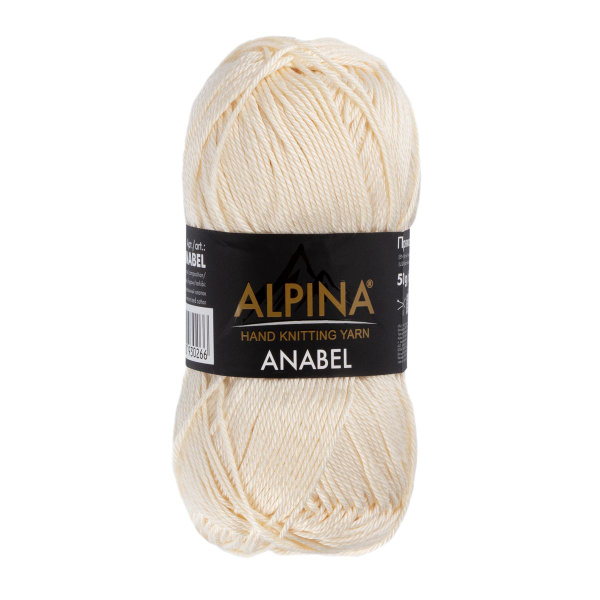 Пряжа Alpina "ANABEL" 100% мерсеризованный хлопок 10 шт. х 50 г 120 м 6 ...