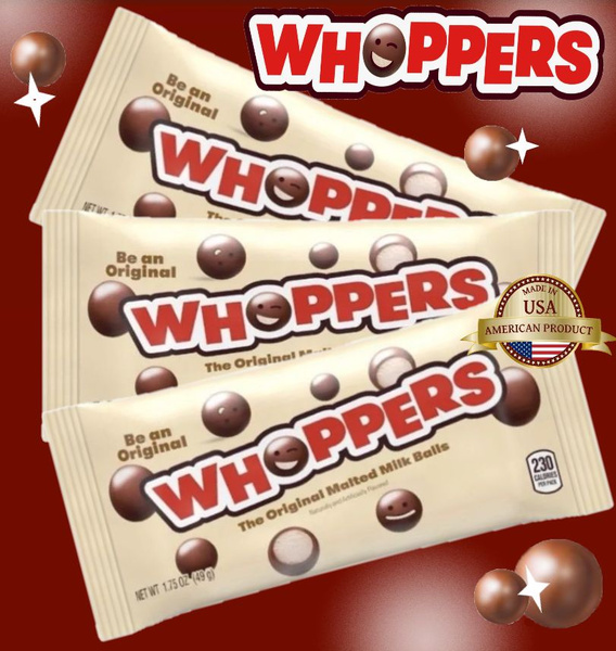 Легендарное Драже Whoppers 3 шт х 49гр США купить на OZON по низкой ...