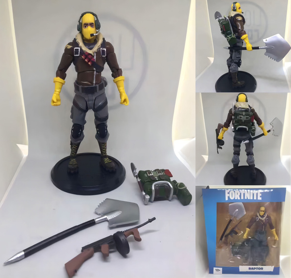 7-Inch Fortnite Skeleton Raiders Raptor подвижная фигурка модель ...