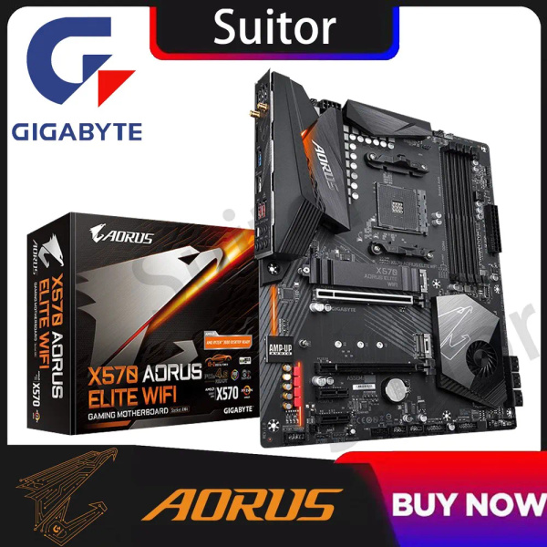 Материнская плата Gigabyte X570 AORUS ELITE WIFI ATX DDR4 AM4 купить по ...