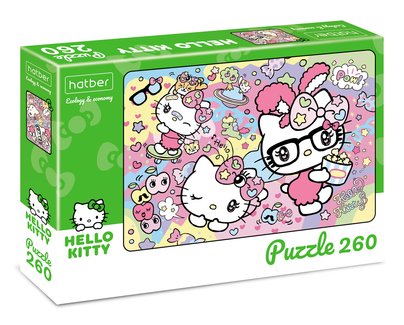 Пазл Hatber 260 ЭЛЕМЕНТОВ А4ф 330х220мм -Hello Kitty- — купить в интернет-магазине OZON с ...