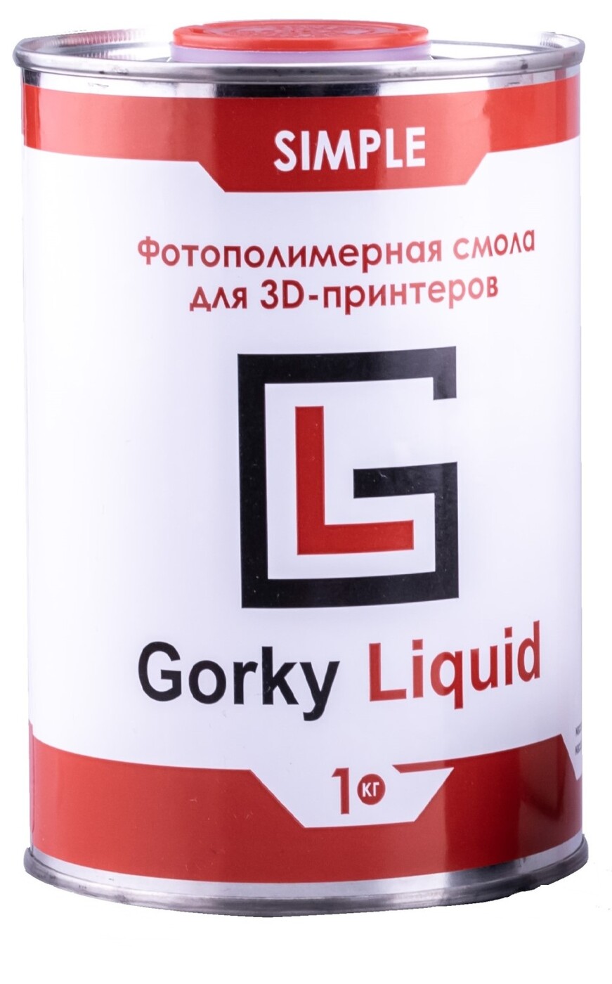 Фотополимерная смола Gorky Liquid Simple Красная 1кг - купить с ...