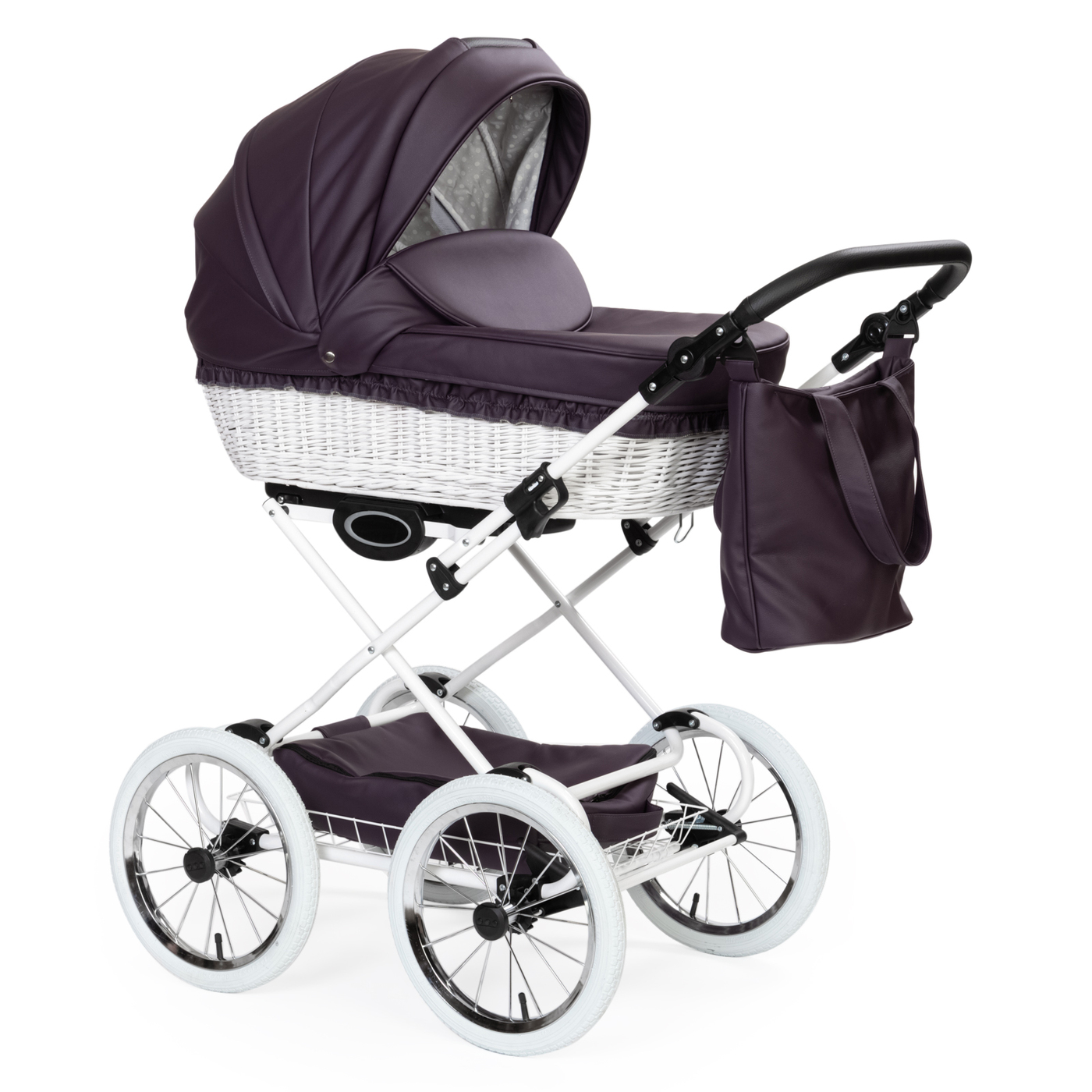 Коляска-люлька BEBIZARO CLASSIC "RETRO" PLUM — купить в интернет ...