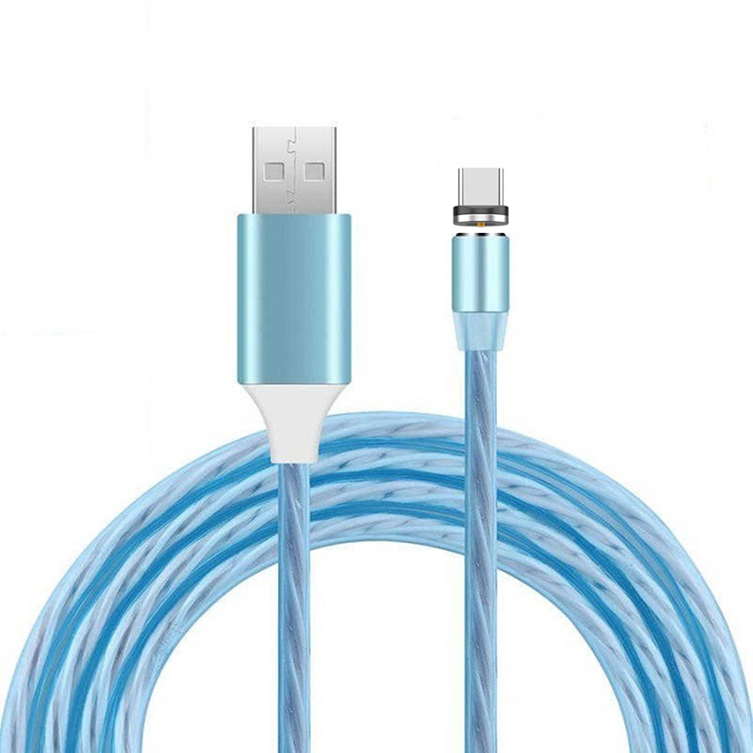 Характеристики Магнитный светящийся кабель USB для зарядки телефона ...