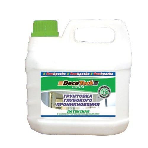 Грунтовка DecoTech eco 3 л купить по доступной цене в интернет-магазине OZON