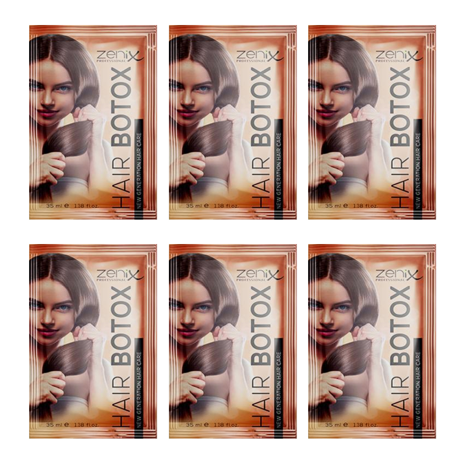 Ботокс для волос в саше Zenix Hair Botox Sachets 6 шт по 35мл - купить ...