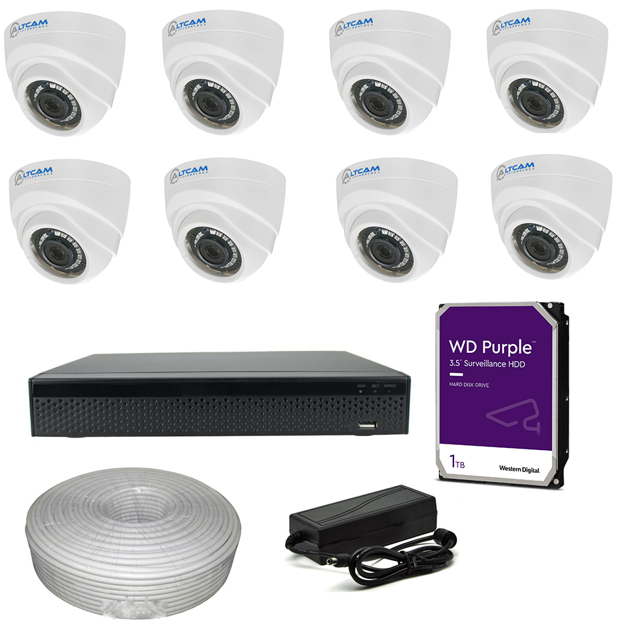 Система видеонаблюдения AltCam Al-KIT-8DDF21HD 1920×1080 Full HD ...