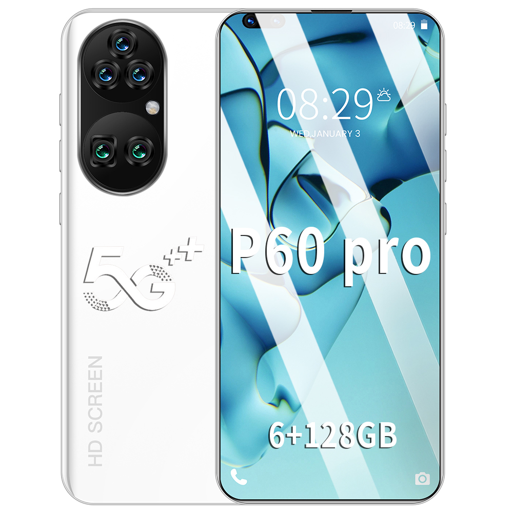 Смартфон P60 pro+ 7.3HD 128 ГБ 6 ГБ Белый 2 SIM купить c доставкой на ...