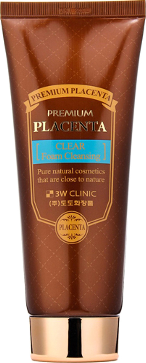 3W Clinic Пенка для умывания Premium Placenta Clear Foam Cleansing ...