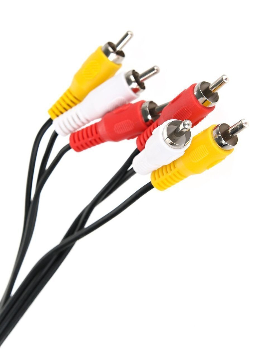Кабель RCA CABLE AV кабель 3 RCA 1.5 метра (Папа/Папа) - купить по ...