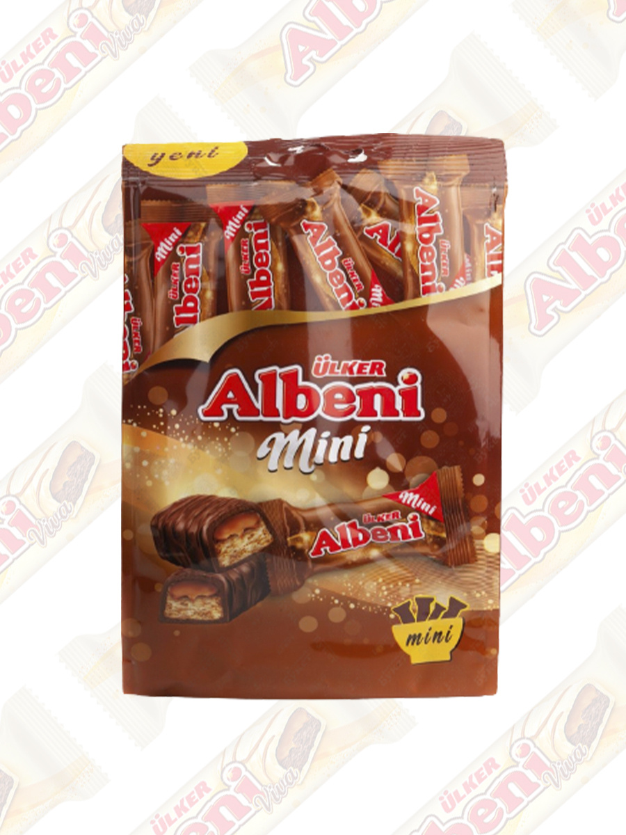 Печенье с карамелью покрытое молочным шоколадом, Albeni mini Ulker ...