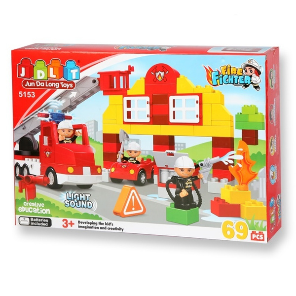 Конструктор JDLT "Пожарные спасатели" - купить с доставкой по выгодным ценам в интернет-магазине ...