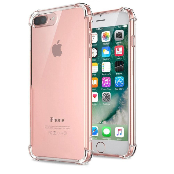 Прозрачный силиконовый чехол для IPhone 7 plus / 8 plus / Айфон 7 plus ...
