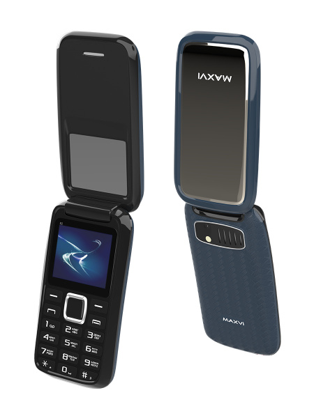 Мобильный телефон Maxvi E2, темно-синий - купить по выгодной цене в интернет-магазине OZON ...