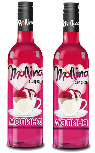 MOLLINA Сироп Малиновый, 345 г х 2 шт - купить с доставкой по выгодным ...