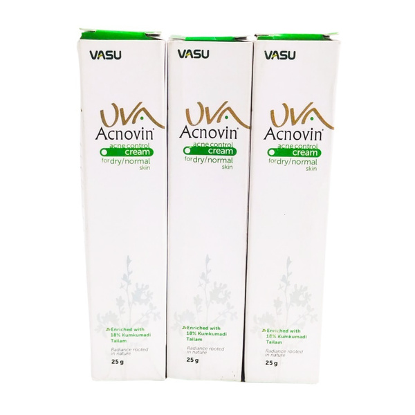 Акновин крем от проблем с кожей 75 г Acnovin Vasu, 3 упаковки по 25 г ...