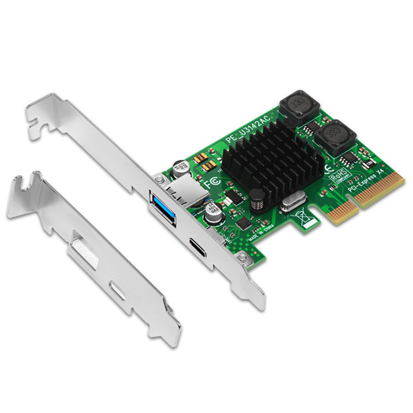 Плата расширения Pci-E на USB3.1 Карта адаптера типа A + Type-C ...