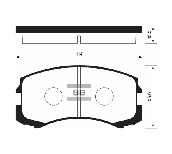 Колодки тормозные Sangsin Brake SP1255 Передние - купить по низким ...
