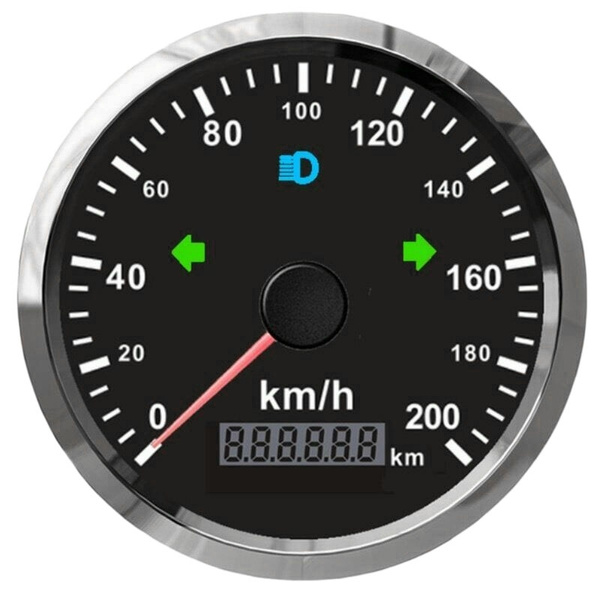 85 мм GPS-спидометр 200 км/ч ЖК-дисплей Тахометр 12 В 24 В А - арт ...