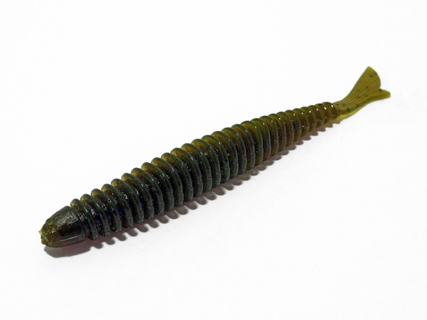 Силиконовая приманка YUMMY Skinny bait 2" 50mm цвет #16 Коричневое ...