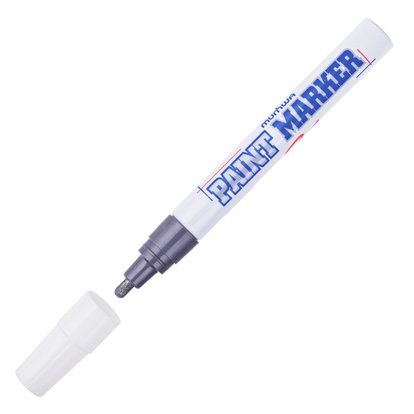 Маркер-краска PAINT MARKER (MunHwa) СЕРЕБРО, 4мм, нитро-основа - купить ...