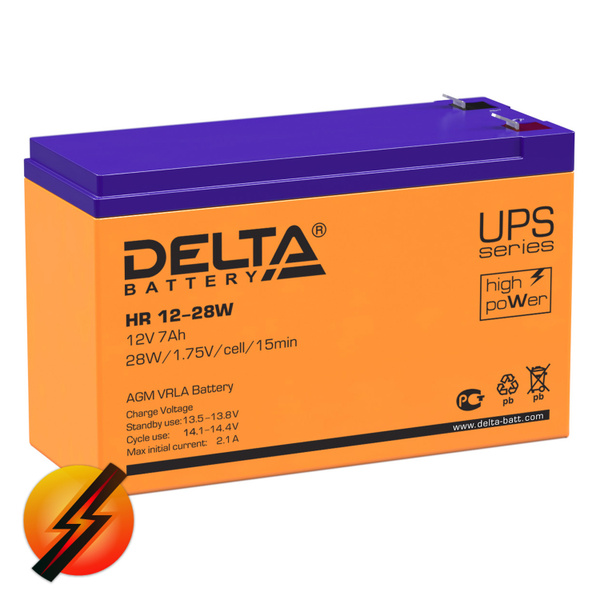 Батарея для ИБП Delta Battery HR 12-28 W купить по выгодной цене в ...