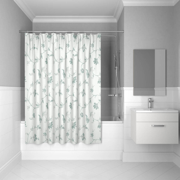 Штора для ванной 200x200 см IDDIS "Elegant Silver" - купить по выгодным ...