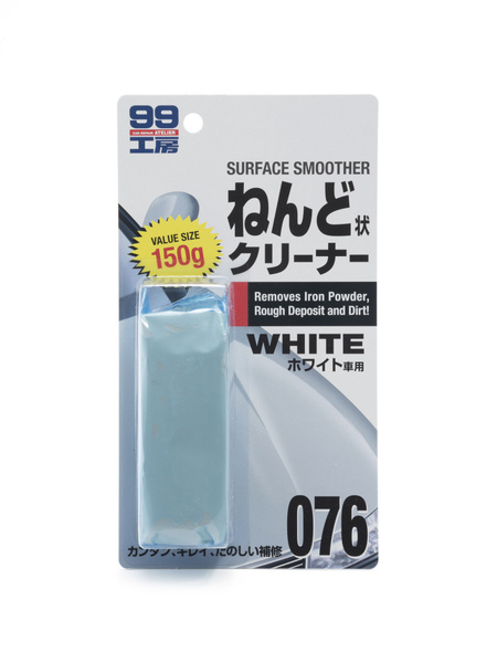 Очиститель кузова на основе глины Soft99 Surface Smoother для светлых, 150 гр арт. 09076 купить ...