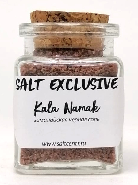 Соль SALT EXCLUSIVE гималайская черная Kala Namak (Sanchal), 50 грамм ...
