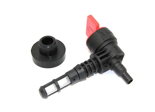 Кран топливный для B&S,угловой с фильтром 131081 - купить по выгодной ...