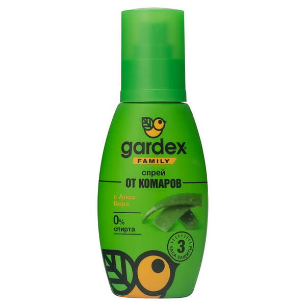 Gardex (Гардекс) Family спрей от комаров (алоэ вера), 100 мл - купить с доставкой по выгодным ...