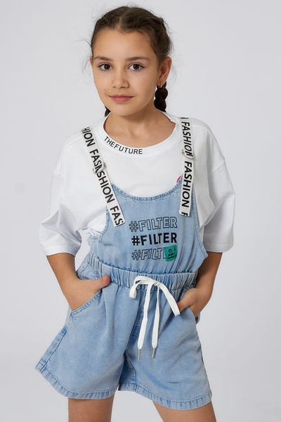 DELORAS Комбинезон 21412, Девочки, Лето, размер 140 — купить в интернет-магазине OZON (499304432)