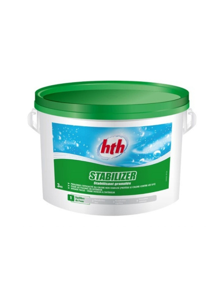 HTH Стабилизатор хлора в гранулах STABILIZER 3 кг, 1 шт - купить с ...