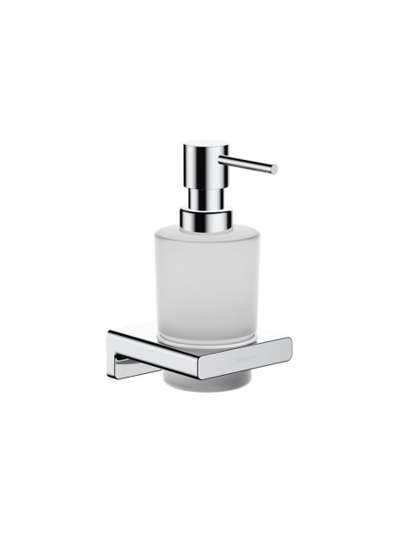 Диспенсер для жидкого мыла, 200 мл, металл/матовое стекло Hansgrohe ...
