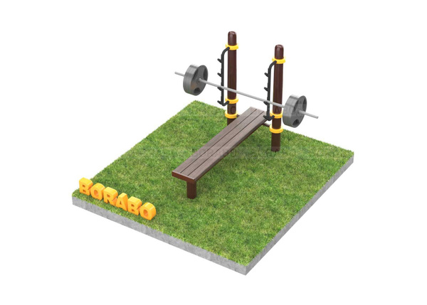 Силовая скамья BORABO Стойка для штанги со скамьей bw-103 купить по ...