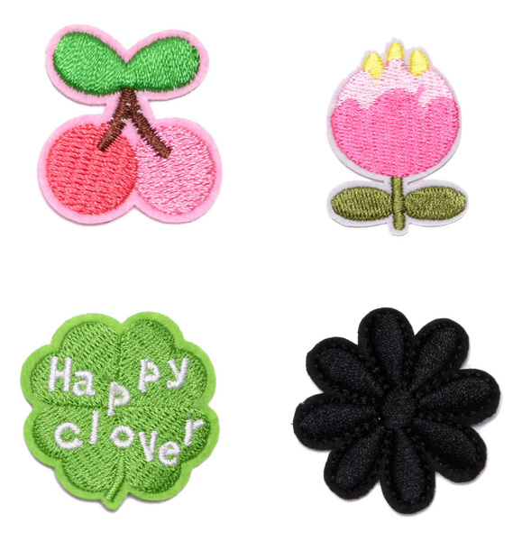 Нашивки на одежду цветы ягоды термонашивки - купить с доставкой по ...