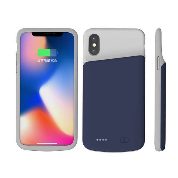 Чехол аккумулятор для iPhone XS/X,6000мАч,синий - купить с доставкой по ...