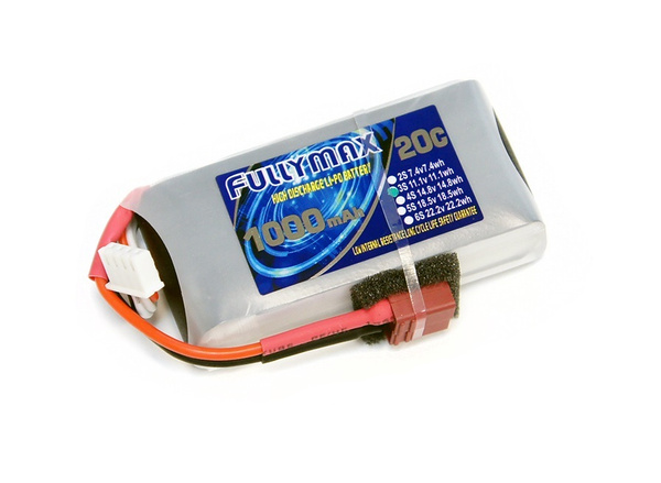 Аккумулятор LiPo Fullymax 11.1V 1000мАч 20C FB1000XL-3S - купить с ...