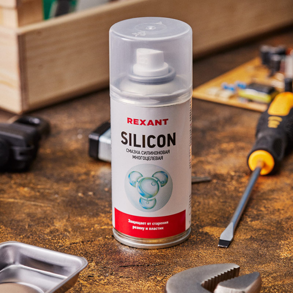 Смазка силиконовая многоцелевая SILICON 150мл Rexant 85-0008 купить на OZON по низкой цене ...