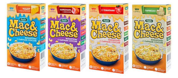 Foody Mac&Cheese макароны Ассорти(4 Вкуса) 143гр х 4шт #1 - купить с ...