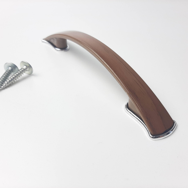 Ручка мебельная BUSHEX Орех итальянский Скоба, С рисунком, 2 шт купить ...