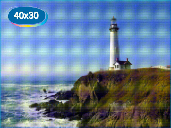 Алмазная мозаика маяки, море 40х30 см Алмазная Фея AF-1174-4030 набор ...