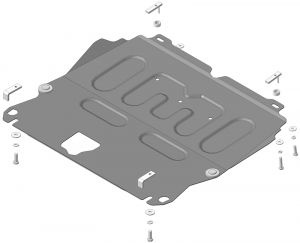 Усиленная штампованная защита Motodor картера двигателя, кпп. 2 мм ...