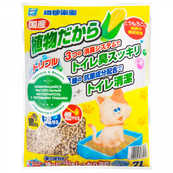 Наполнитель Japan Premium Pet Комкующийся 2400г. - купить с доставкой ...