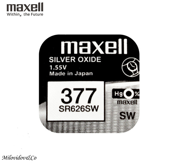 Батарейка часовая Maxell 377 (SR626SW) 1 шт - купить с доставкой по ...