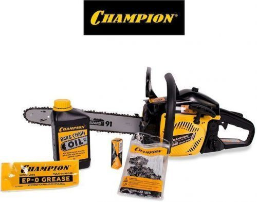 Бензопила Champion 240-16 + цепь, масло, свеча - купить с доставкой по ...