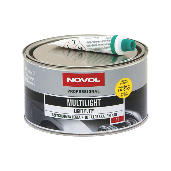 NOVOL Multilight Putty Шпатлевка легкая универсальная автомобильная новол 1 л. с отвердителем ...