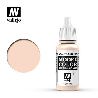 Краска Vallejo Model Color 006 Light Flesh (Светлый телесный) 70928 ...