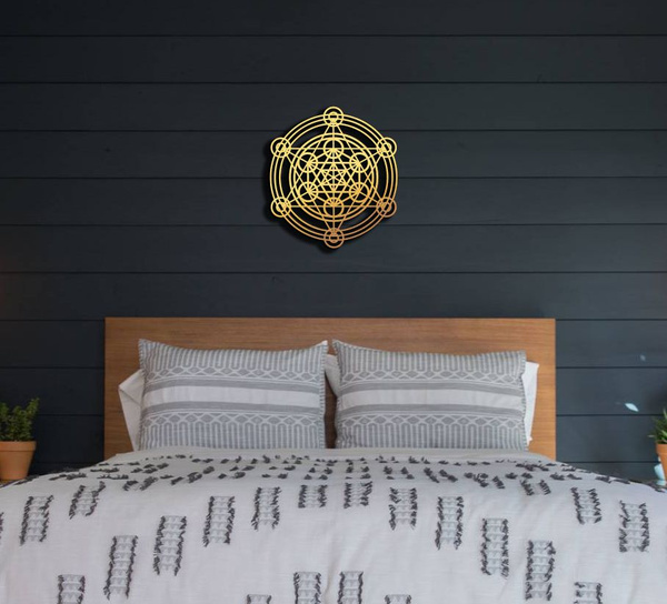 Украшение настенное интерьерное Wooden Decor Shop Куб Метатрона Круглый купить по доступным